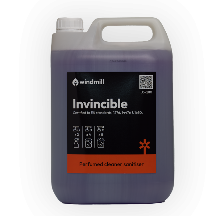 Invincible - Perfumed Cleaner Sanitiser - Windmill - 5L - AUK Hygiene