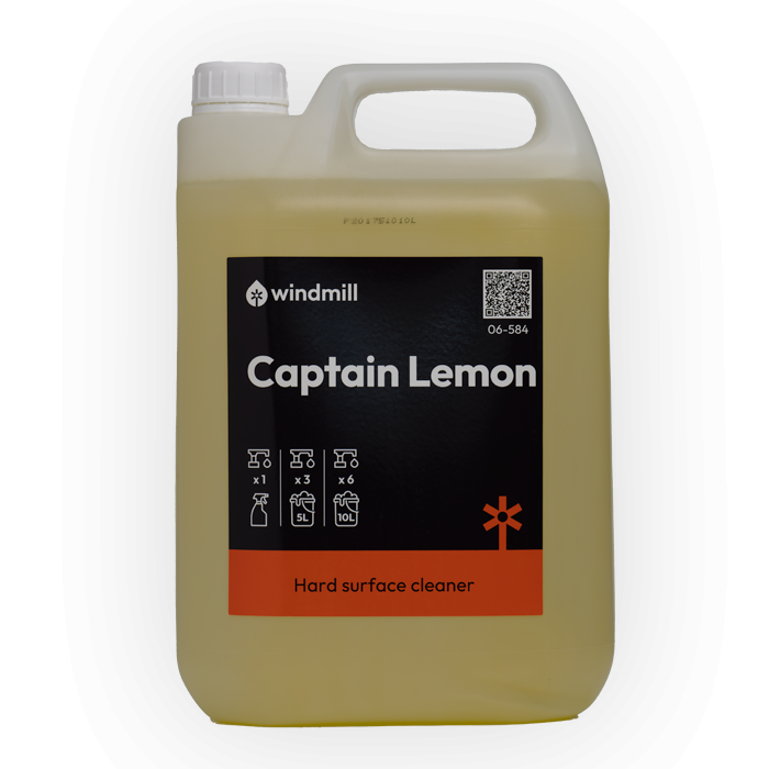 Windmill Captain Lemon - Hard Surface Cleaner - 5L - AUK Hygiene