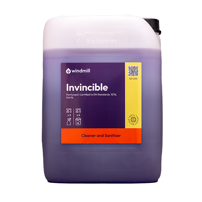 Windmill Invincible - Cleaner and Sanitiser - 10L - Windmill Refill ...