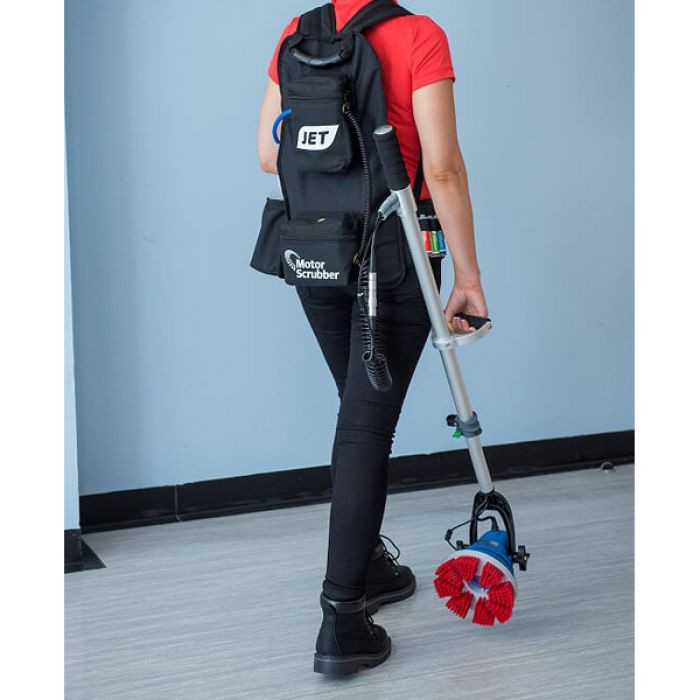 MotorScrubber JET3 - Battery Powered Backpack Scrubbing Machine with ...